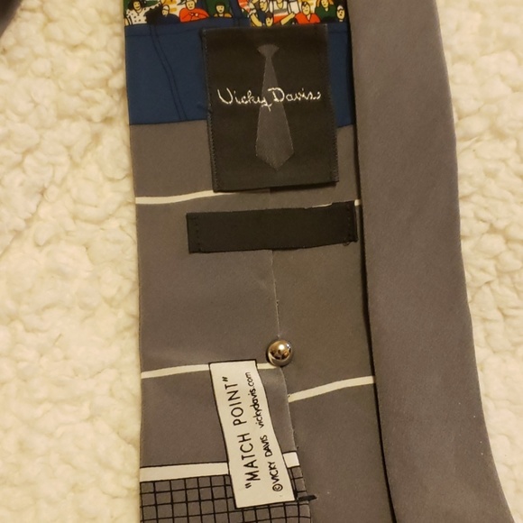 Vicky Davis | Other | Vicky Davis Match Point Silk Tie Vantage | Poshmark